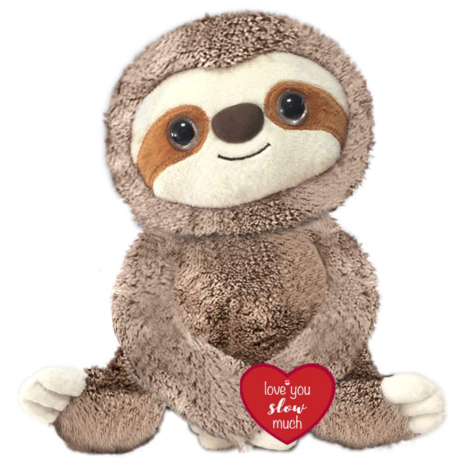Bumbley Sloth 10 in. sittingholds heart - First and Main