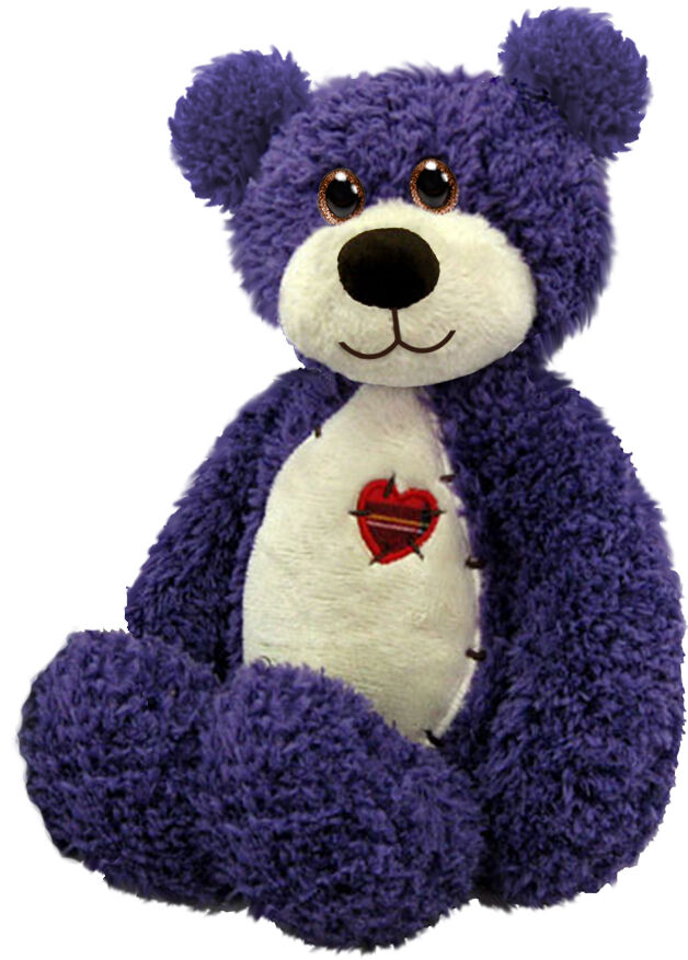 Tender Teddy (Purple)8 in. sitting - First and Main