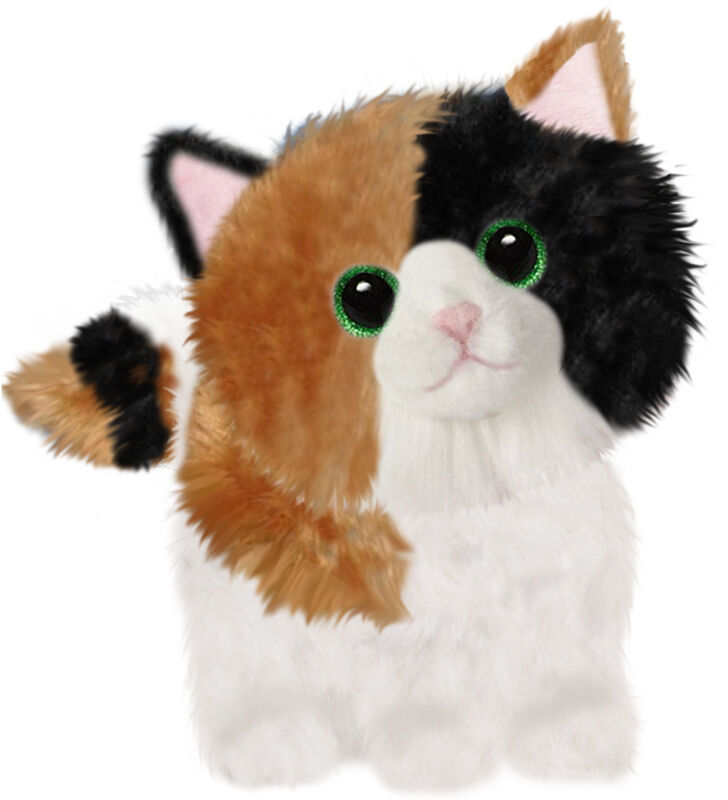 Fluffles Whitey Cat 7 in. sitting - First and Main